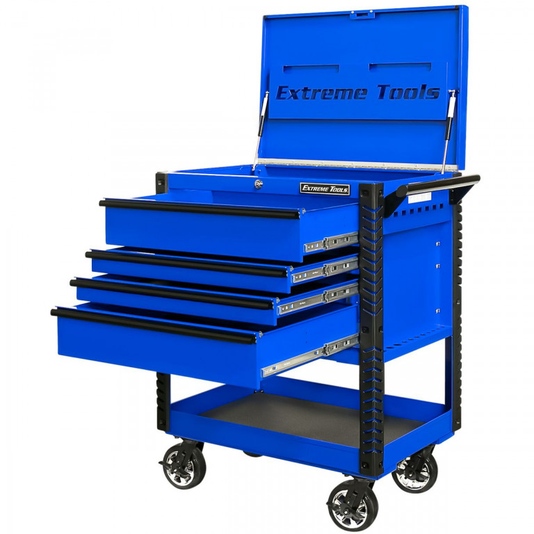 33 inch 4 Drawer Deluxe Tool Cart, EX Professional Series - Extreme Tools