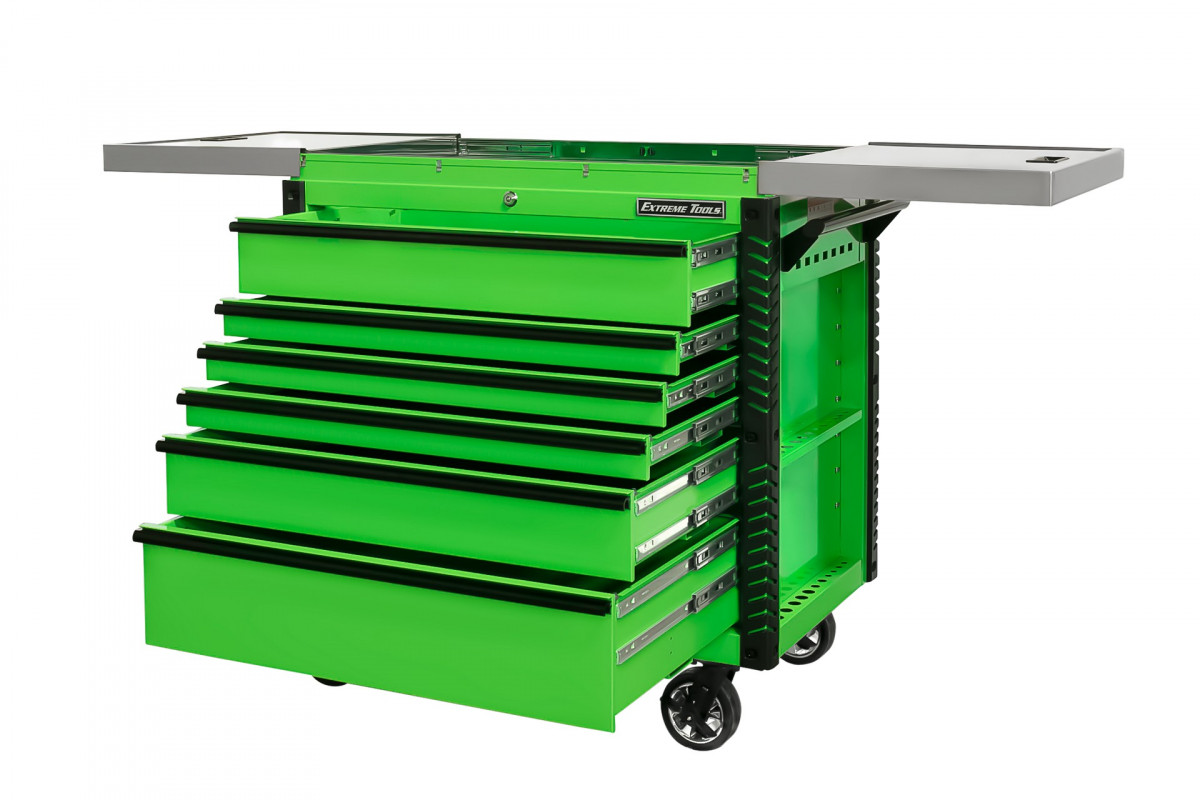 41 Inch 6 Drawer Sliding Top Tool Cart - Extreme Tools® EX Professional